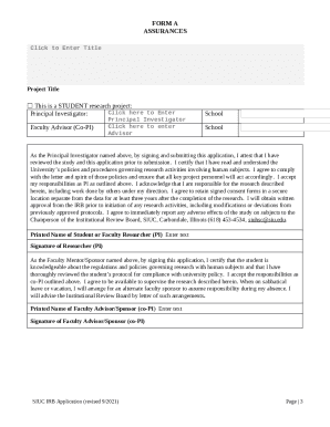 APPLICATION TO CONDUCT RESEARCH INVOLVING HUMAN SUBJECTS Doc Template ...