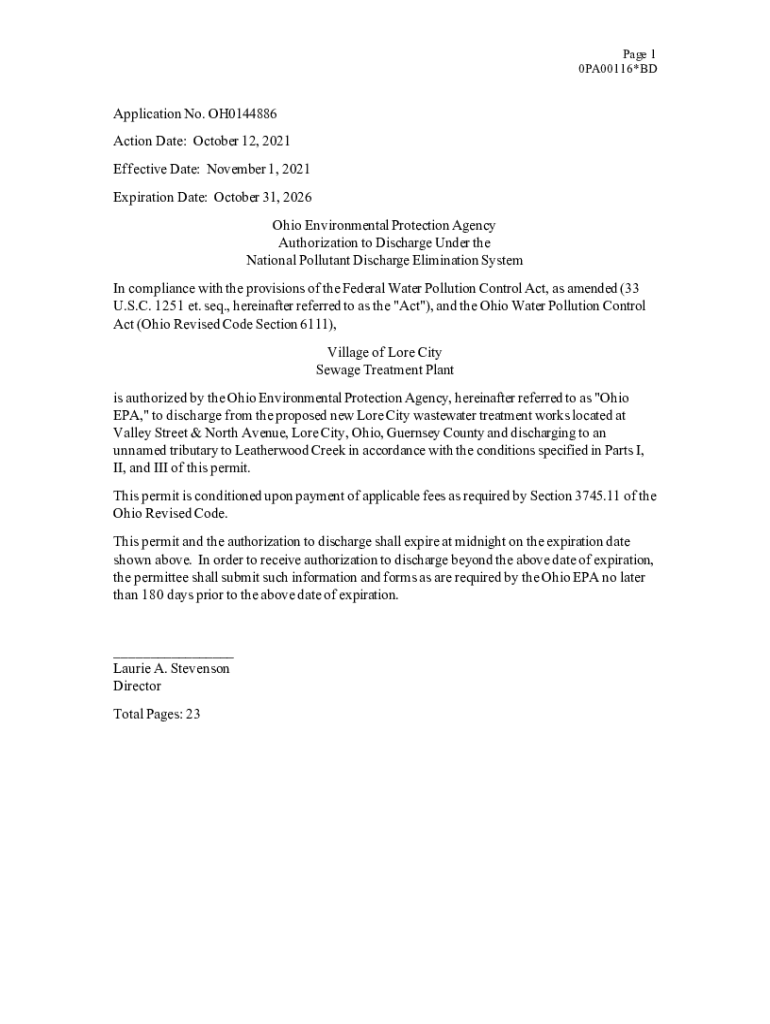 Fillable Online wwwapp epa ohio Certain New Chemicals; Receipt and ...