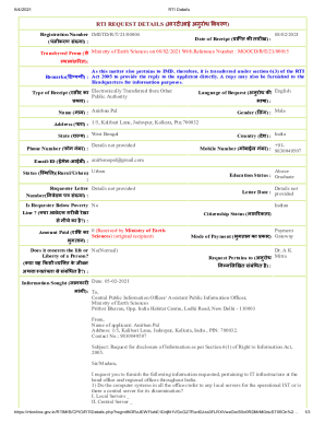 Fillable Online RTI REQUEST DETAILS () Fax Email Print - pdfFiller