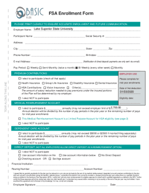Fillable Online Flexible Spending Account (FSA) Explained Fax Email ...