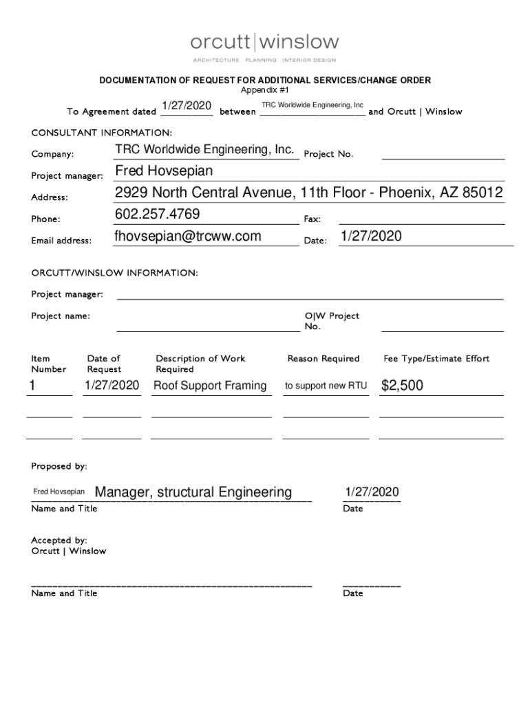 Fillable Online appendix dsample professional services agreement Fax ...