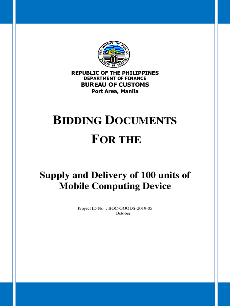Fillable Online Supply and Delivery of 100 units of Mobile Computing Device ... Fax Email Print ...
