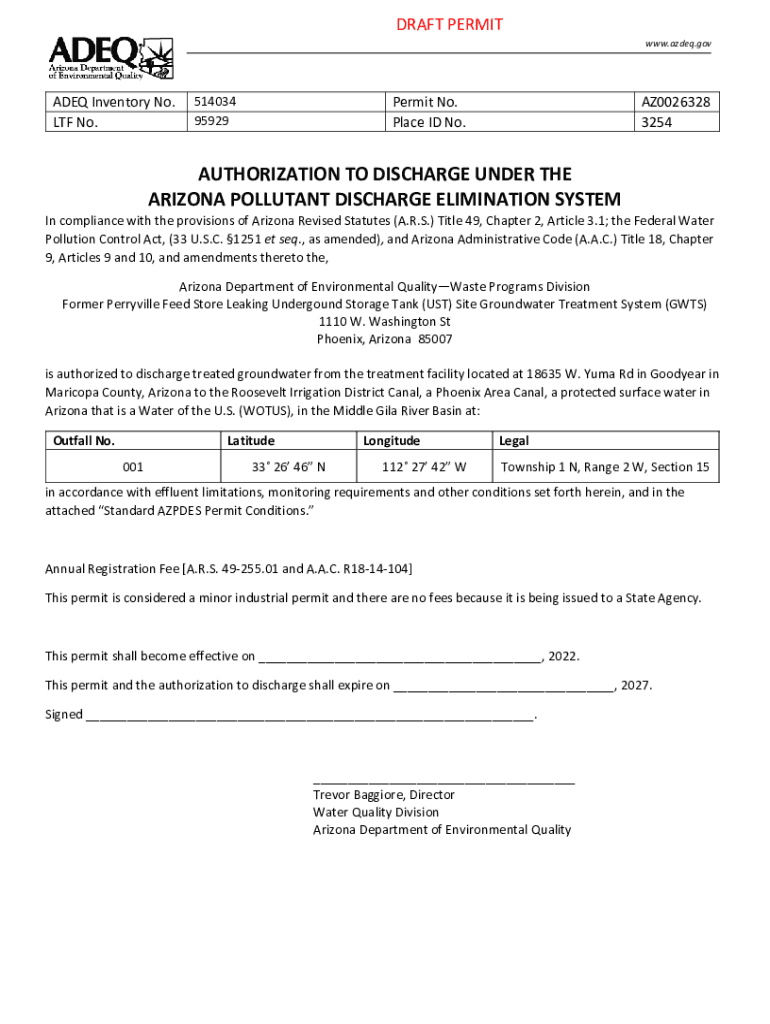 Fillable Online 6-8-21 Comments Provided to ADEQ on the Authorization ...