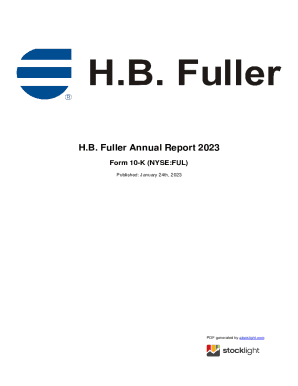 Fillable Online FULLER H B CO Form 10-K Annual Report Filed 2023-01-24 ...