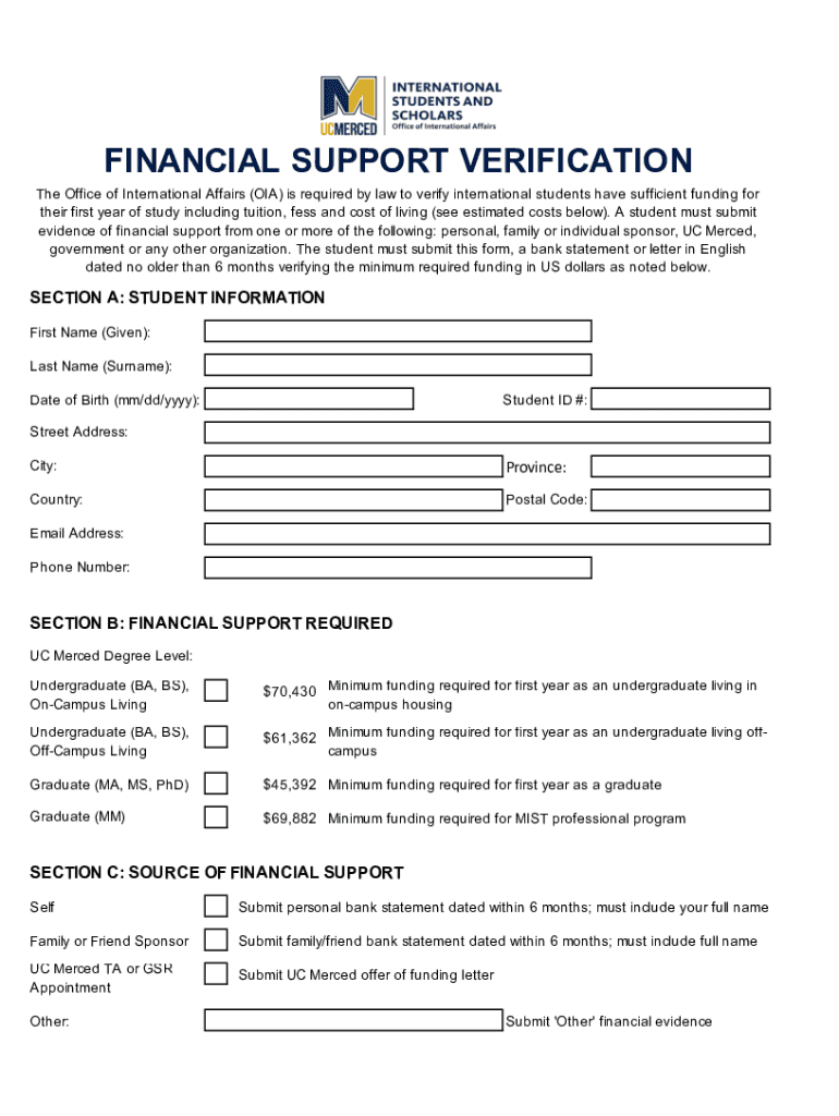 Fillable Online iss ucmerced Financial Guarantee Form - North Carolina ...