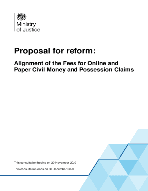 Fillable Online Important: Price increases for online Possession Claims ...