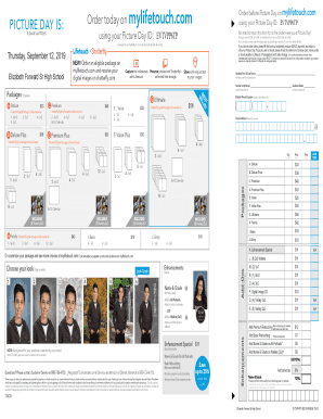 Fillable Online using your Picture Day ID: EVTVPP6TP Fax Email Print ...