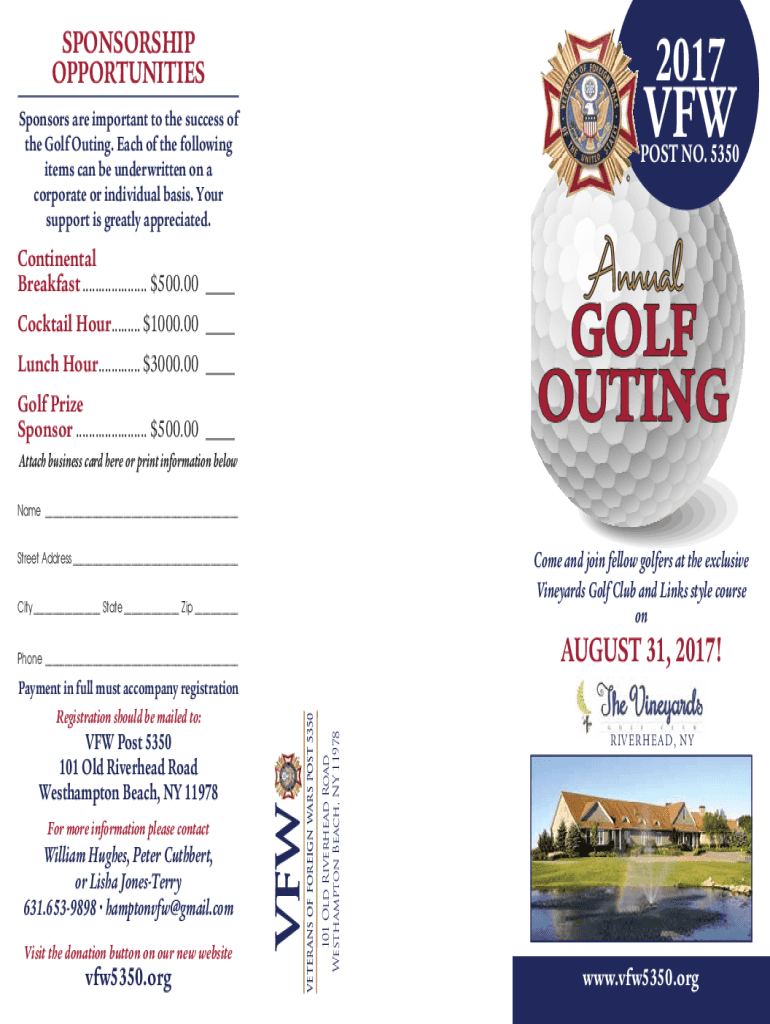 Fillable Online Complete Guide to Organizing a Private Golf Outing Fax ...