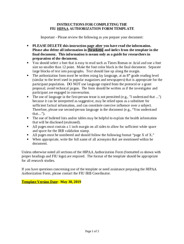 HIPAA privacy release - ConnectiCare - research fiu Doc Template ...