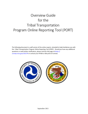 Fillable Online Overview Guide for the Tribal Transportation Program ...