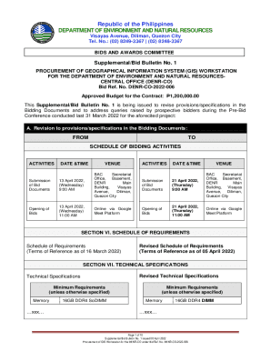 Fillable Online PROCUREMENT OF GEOGRAPHICAL INFORMATION SYSTEM (GIS ...