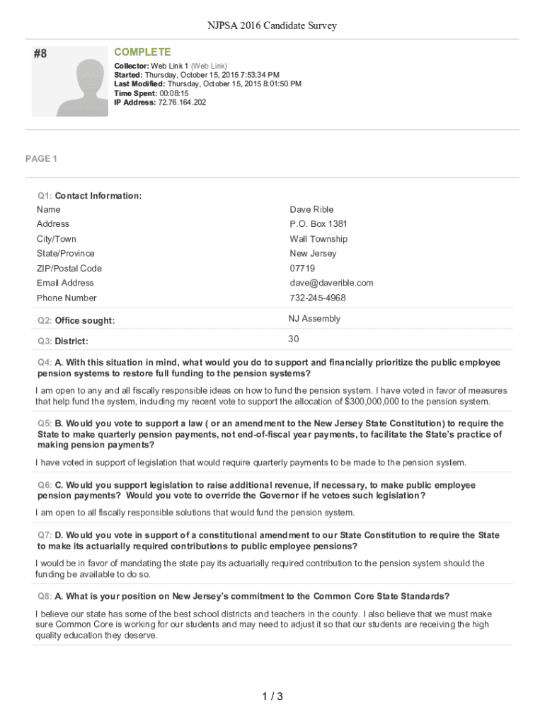 Fillable Online SurveyMonkey Analyze - Export - njpsa Fax Email Print - pdfFiller