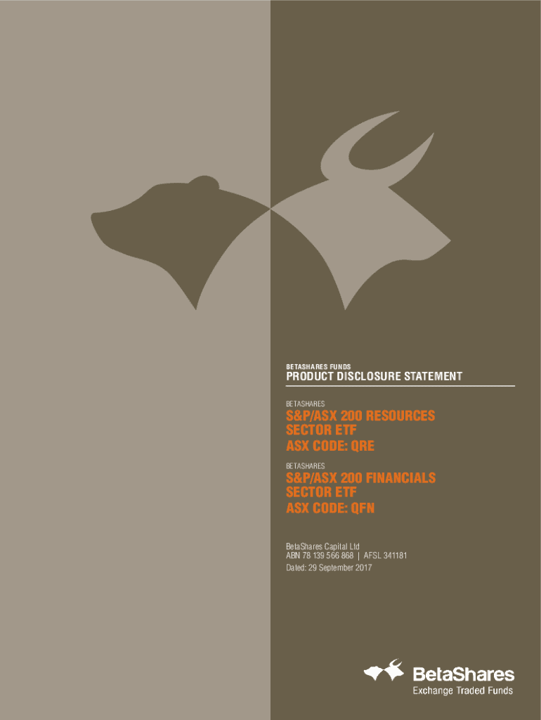 Fillable Online Product Disclosure Statements ArchivesBetashares Fax ...