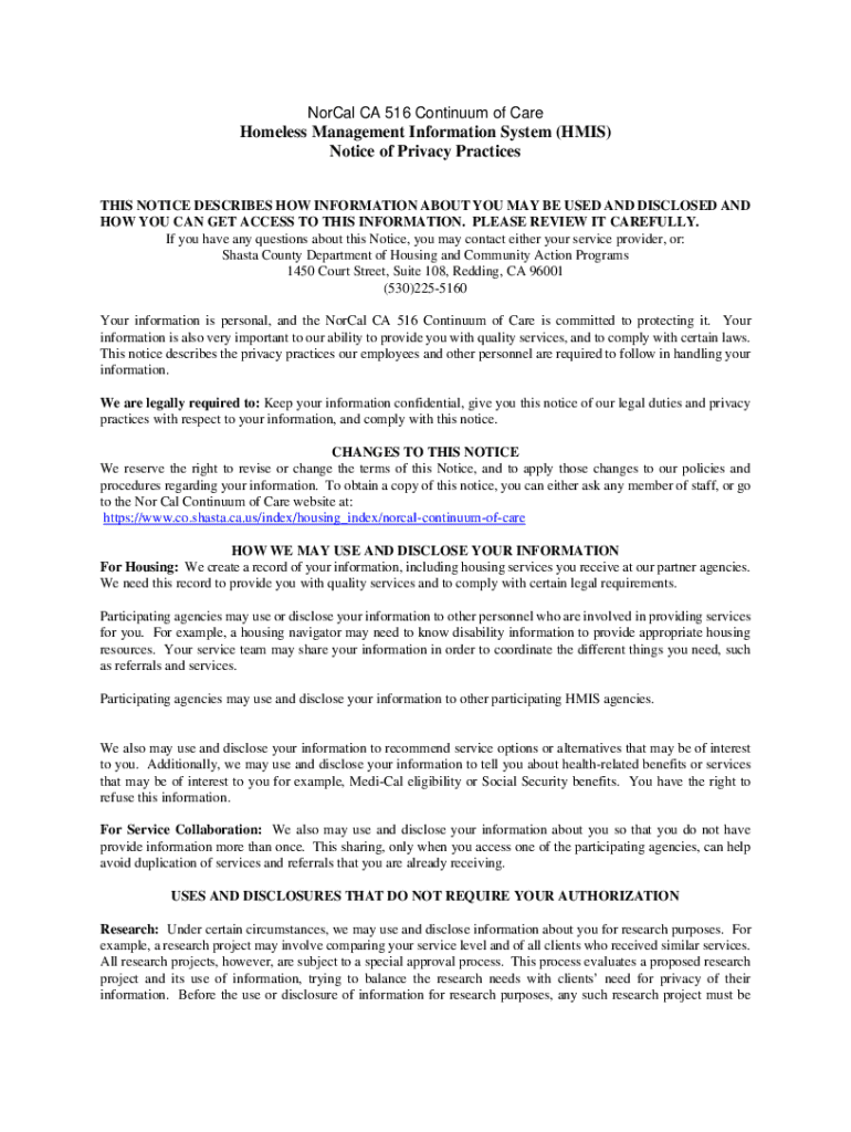 Fillable Online HMIS Privacy Statement - Sacramento LGBT Community ...