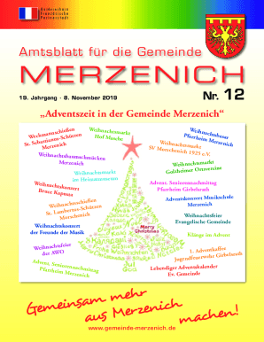 Ausfüllbar Online Amtsblatt fr die Gemeinde - MERZENICH Fax Email ...