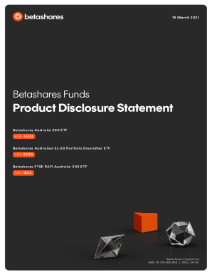 Fillable Online Product Disclosure Statement - BetaShares Australia 200 ...