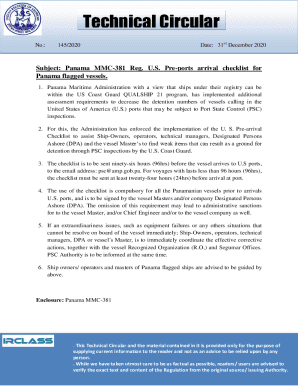 Fillable Online Technical Circular - IRClass Fax Email Print - pdfFiller