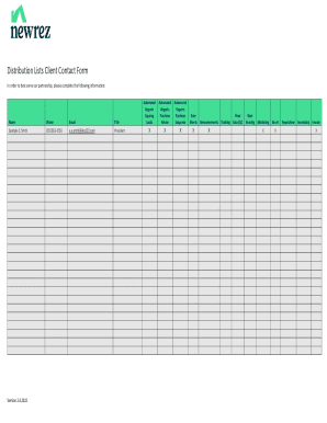 Fillable Online Distribution/Group Request Form Template - Jotform Fax ...