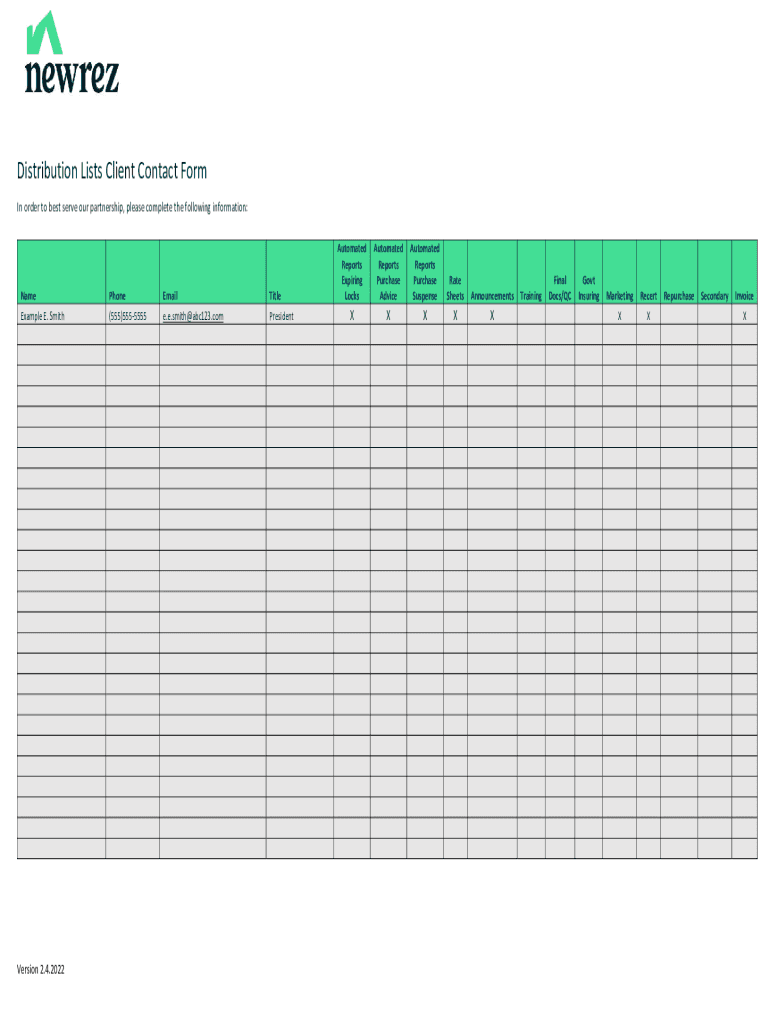 Fillable Online Distribution/Group Request Form Template - Jotform Fax ...