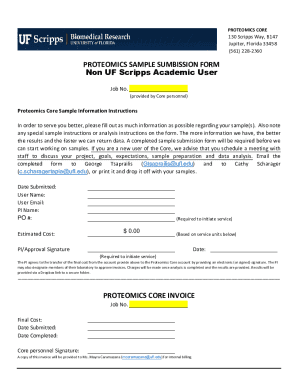 Fillable Online Sample submission form for LC-MS/MS (PO) Fax Email ...
