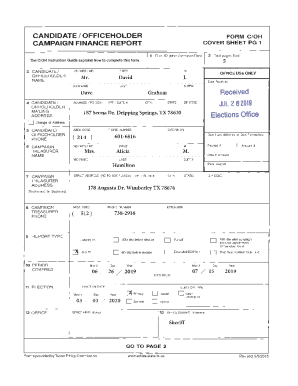 Fillable Online The c/oH Instruction Guide explains how to complete ...