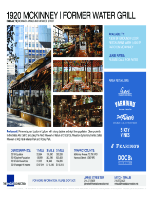 Fillable Online 1920 McKinney Ave, Dallas, TX 75201 - Office Space for ...