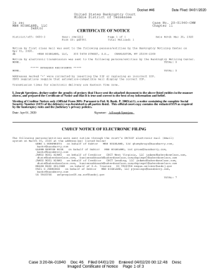 Fillable Online Docket #46 Fax Email Print - pdfFiller