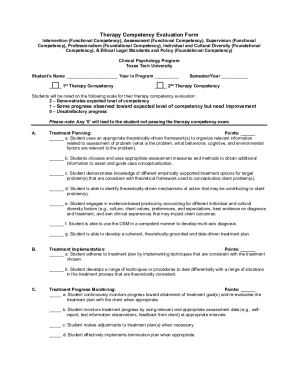 Fillable Online Therapy Competency Eval Form 1.26.21.doc Fax Email ...
