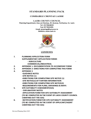 Fillable Online Laois County Council Planning - Fill Online, Printable ...