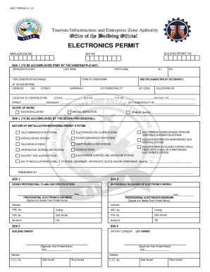 Fillable Online Electronics Permit Fax Email Print - pdfFiller