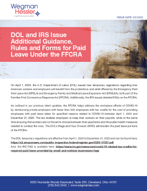 Fillable Online DOL and IRS Issue Additional Guidance, Rules and Forms ...
