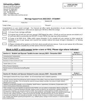 Fillable Online 2000-01 Student Marital Status Correction/Update Form ...