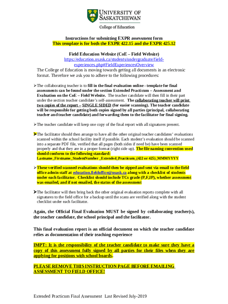 final expr assessment Doc Template | pdfFiller