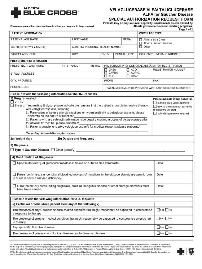 Fillable Online alfa in the treatment of Gaucher disease type 1 Fax Email Print - pdfFiller