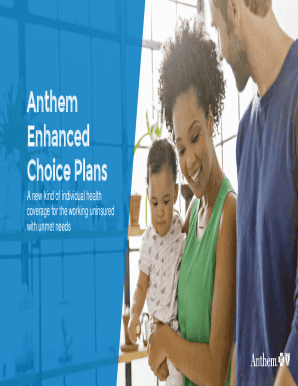 Fillable Online Anthem Health Insurance Review: Good Rates and Coverage ...