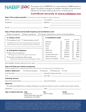Fillable Online NABIP PAC NUMBERS Fax Email Print - pdfFiller