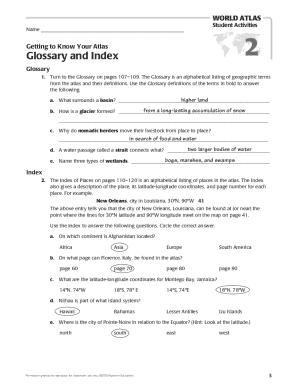 Fillable Online 2. Glossary & Index: Getting to Know Your Atlas L2 Fax ...