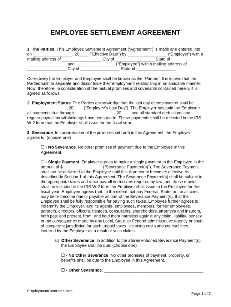 USERRA Settlement Agreement - Department of Justice Doc Template ...