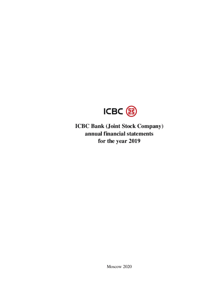 Fillable Online ICBC Bank (Joint Stock Company) annual financial ...
