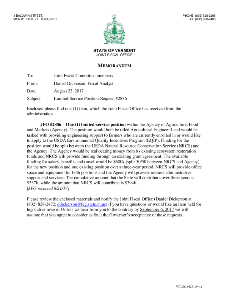 Fillable Online Limited-Service Position Request #2886 Fax Email Print ...