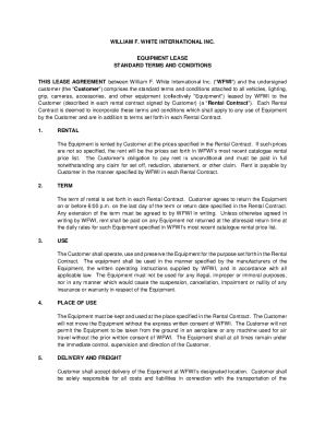 Fillable Online ATTACHMENT A XEROX LEASE AGREEMENT TERMS AND ... Fax ...