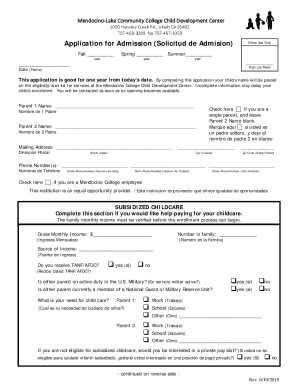 Fillable Online Application for Admission.pub Fax Email Print - pdfFiller