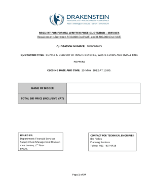 Fillable Online QUOTATION NUMBER: DIP0002675 Fax Email Print - pdfFiller