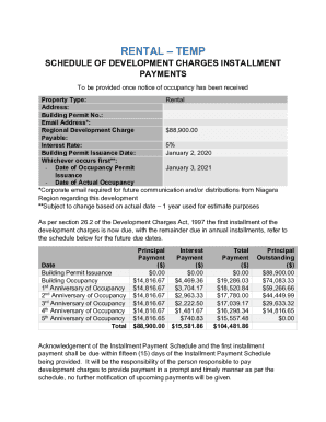 Fillable Online Rental Payment Schedule Fax Email Print - pdfFiller