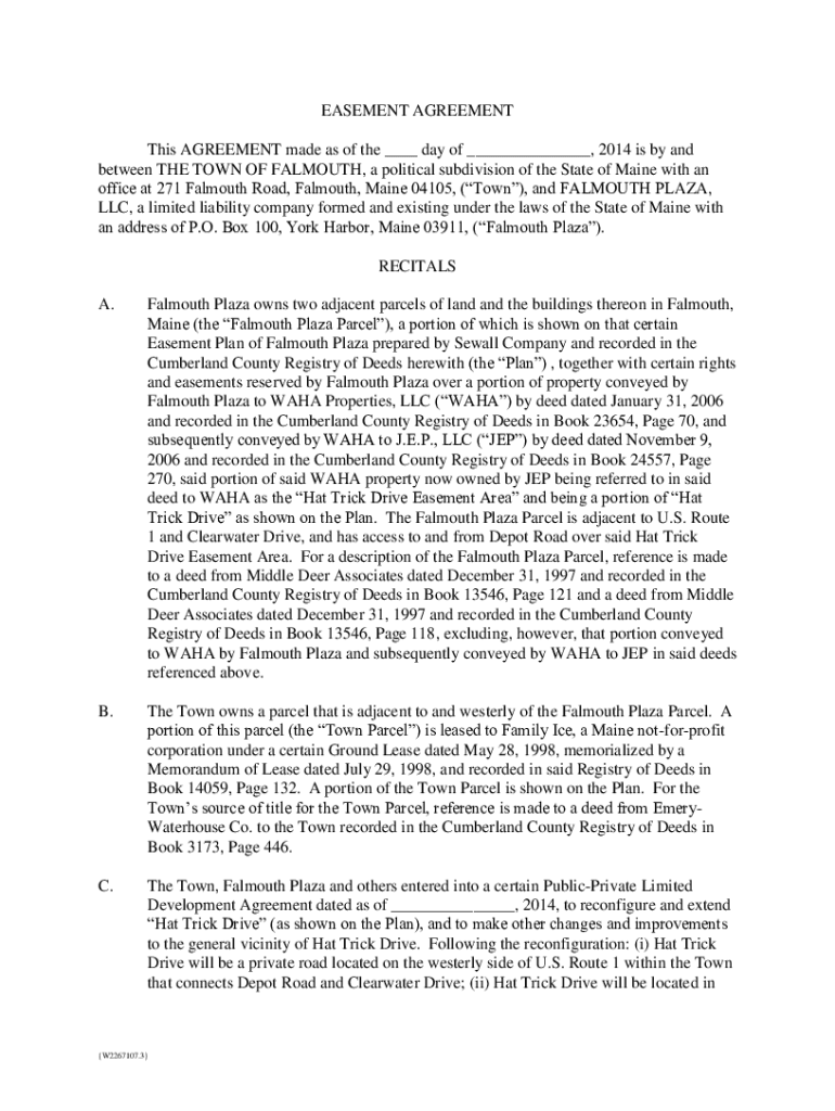 Fillable Online Historic Bridge Easements Sample Agreement Fax Email Print - pdfFiller