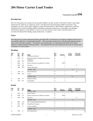 Fillable Online 204 International Dray Carrier Specs - C.H. Robinson ...