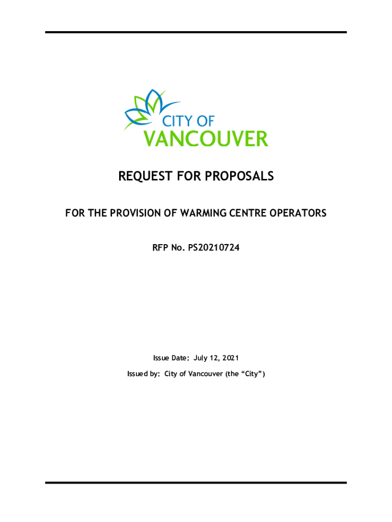 Fillable Online bids vancouver Doing Business with the City of ...