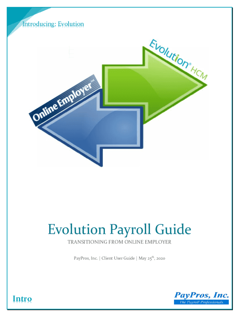 Fillable Online Evolution Payroll User Guide - PDF Free Download Fax Email Print - pdfFiller