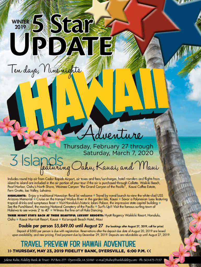 Fillable Online Island Hopping in Hawaii: Planning an Epic 10-Day ...
