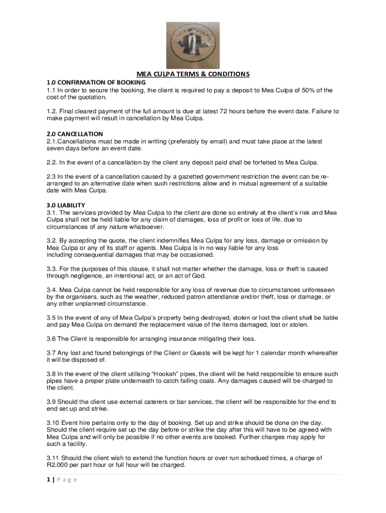 Fillable Online What Does Mea Culpa Mean?Definition & Examples Fax ...